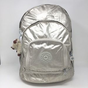 Kipling | Bags | Kipling Harper Backpack Silver Beige Snake | Poshmark